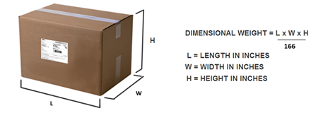 Dimensional Weight - Parcel